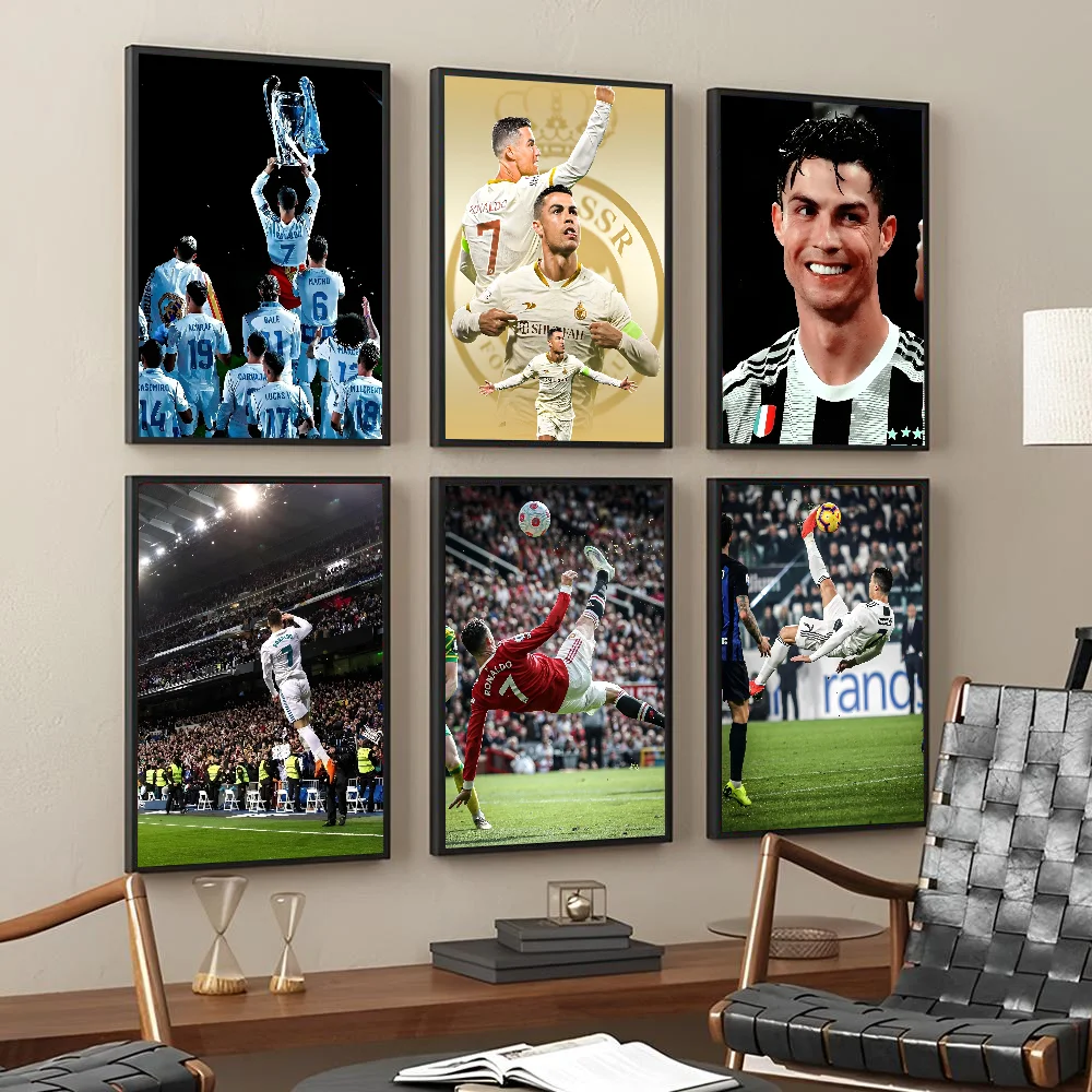 Carteles-de-f-tbol-c-cristiano-r-ronaldos-pegatinas-para-sala-de-estar-dormitorio-entrada ...