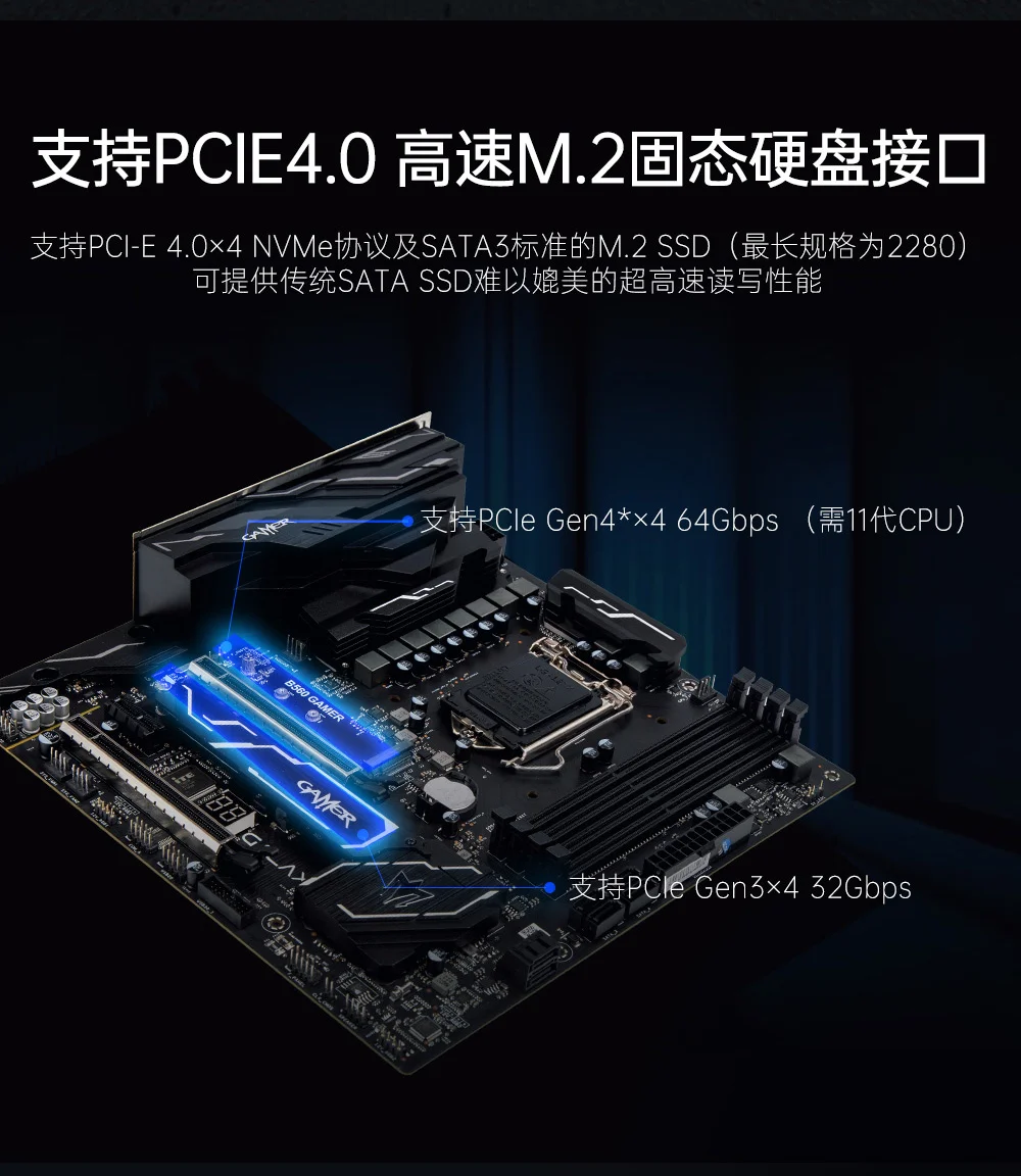Материнская плата B560 B560, игровая, черная, LGA 1200 для процессоров ...