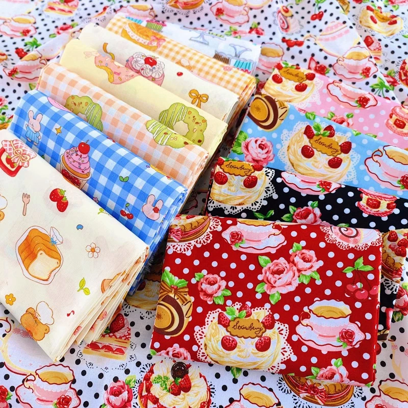 140x50cm-40s-Cotton-Dessert-Cake-Fabric-Pastry-Layout-Background-Cloth ...