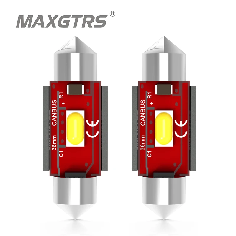 2x-C5W-LED-Festoon-CANBUS-31mm-36mm-41mm-C10W-LED-Bulb-7035-Chip ...