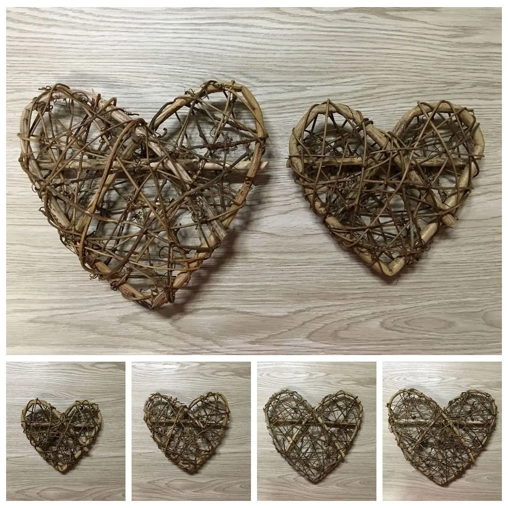 Heart-Shape-ArtifIcial-Rattan-Heart-DIY-Accessories-Coffee-Table ...