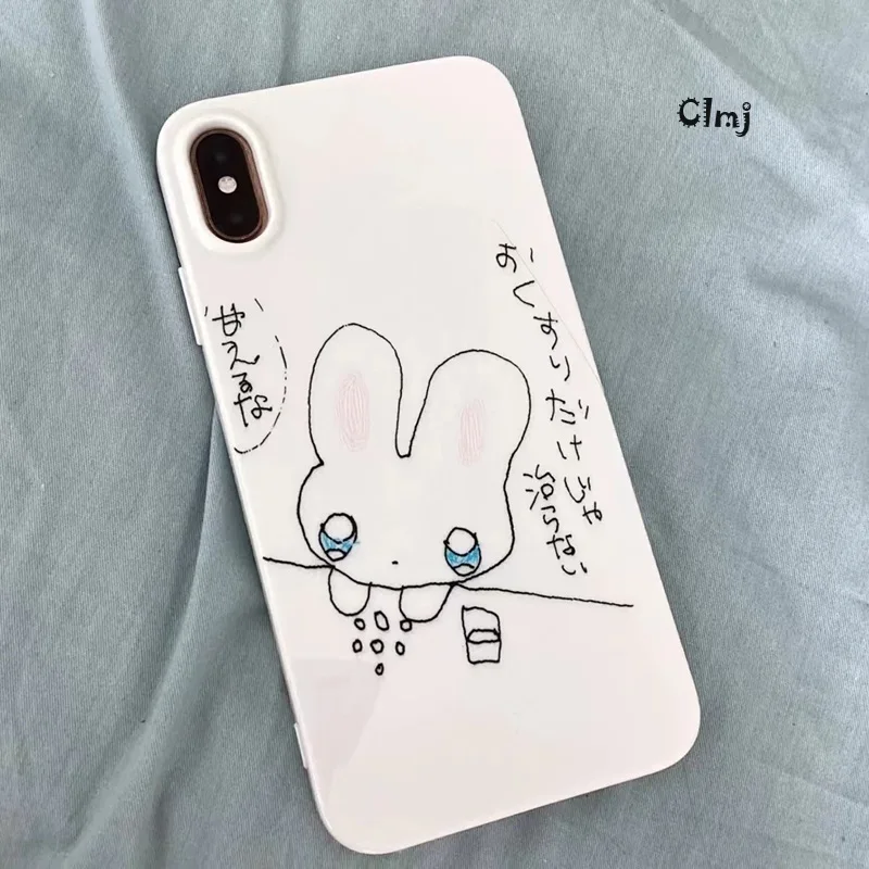 Clmj Cute Rabbit Phone Case For iPhone 16 Pro 17 Air 11 13 12 14 Pro ...