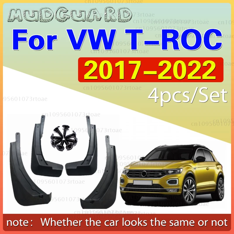 Set For Volkswagen VW T-ROC T Roc TRoc 2017 ~ 2022 Car Mudguards Mud ...