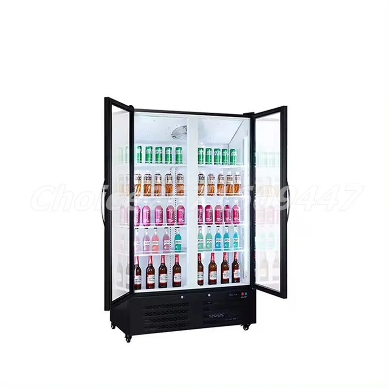 Commercial-Double-Door-Refrigerated-Display-Cabinet-Supermarket-Freezer ...