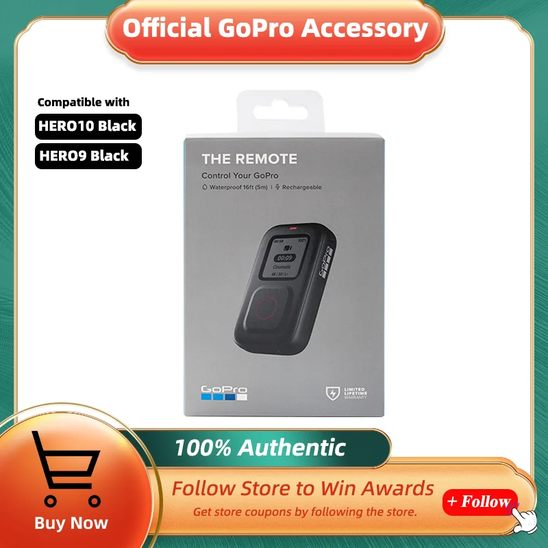 Gopro The Remote For Hero 11 / 10 / 9 / 8 Black And Max Waterproof Up ...