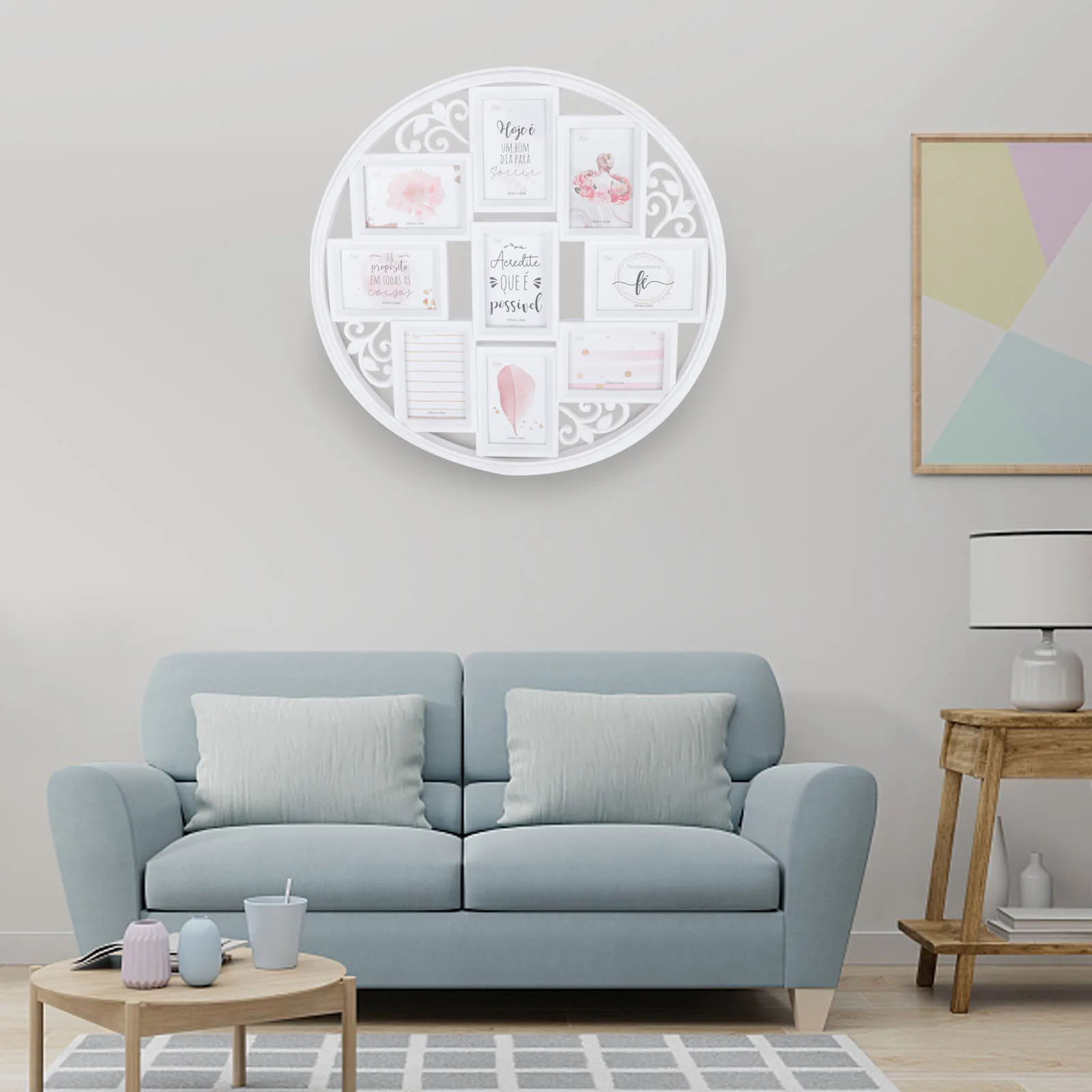 Round Collage Wall Photo Frame – In Touch Home Decor