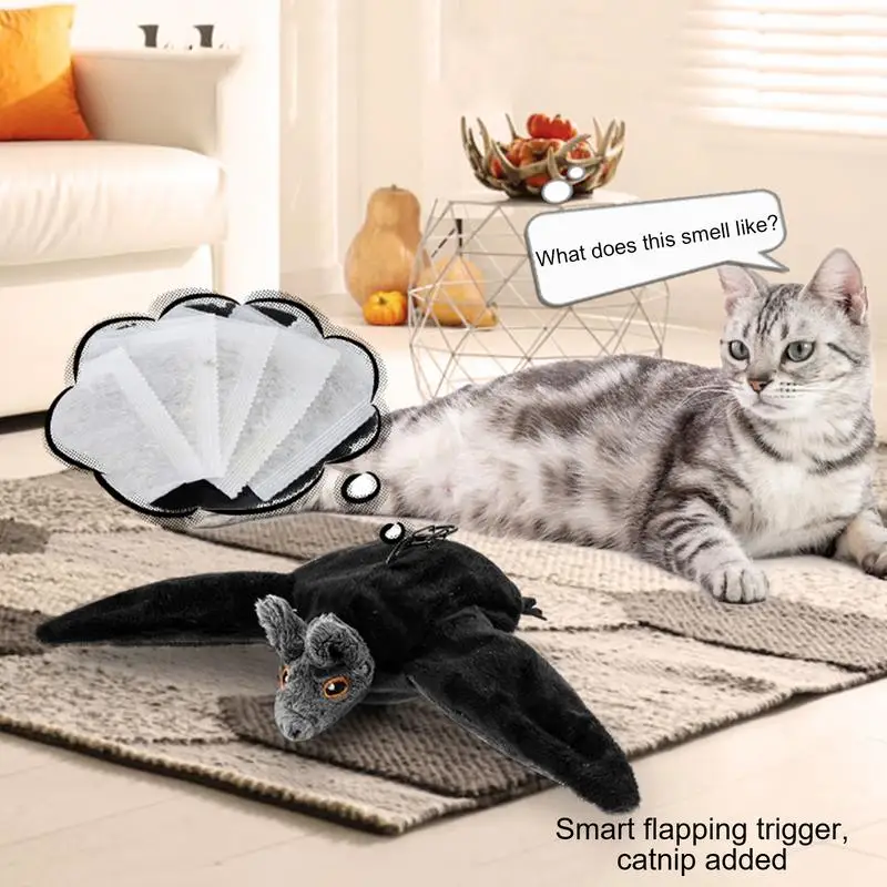Electric-Cat-Toy-Intelligent-Flapping-Bat-With-Catnip-Pet-Exercise-Toys ...