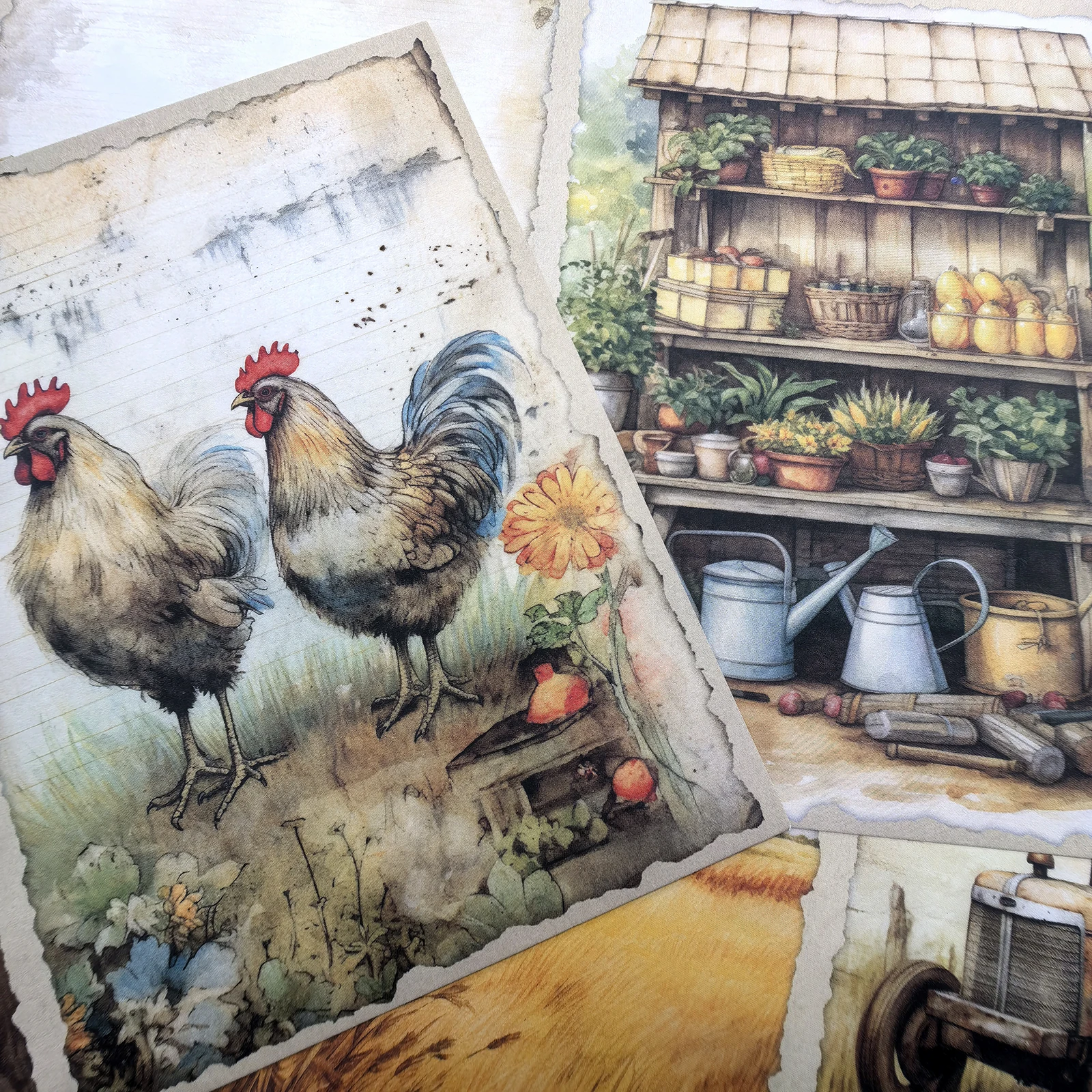 Viguscraft-10Sheets-A5-Size-Golden-Wheat-On-A-Pastoral-Farm-Junk-Diary ...