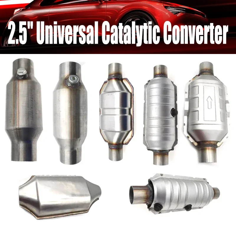 2-5-Universal-Catalytic-Converter-High-Flow-Stainless-Steel-Exhaust-w ...