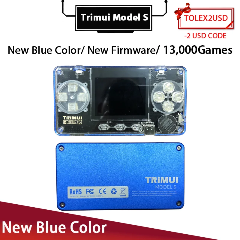 Trimui Model S New Blue 2.0Inch Screen Retro Video Game Console 10 ...