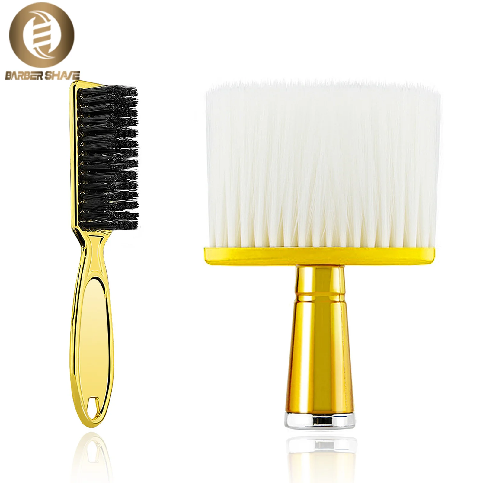 Pro Barber Brush Set Salon Hairdresser Clean Brushes Neck Duster Brush ...