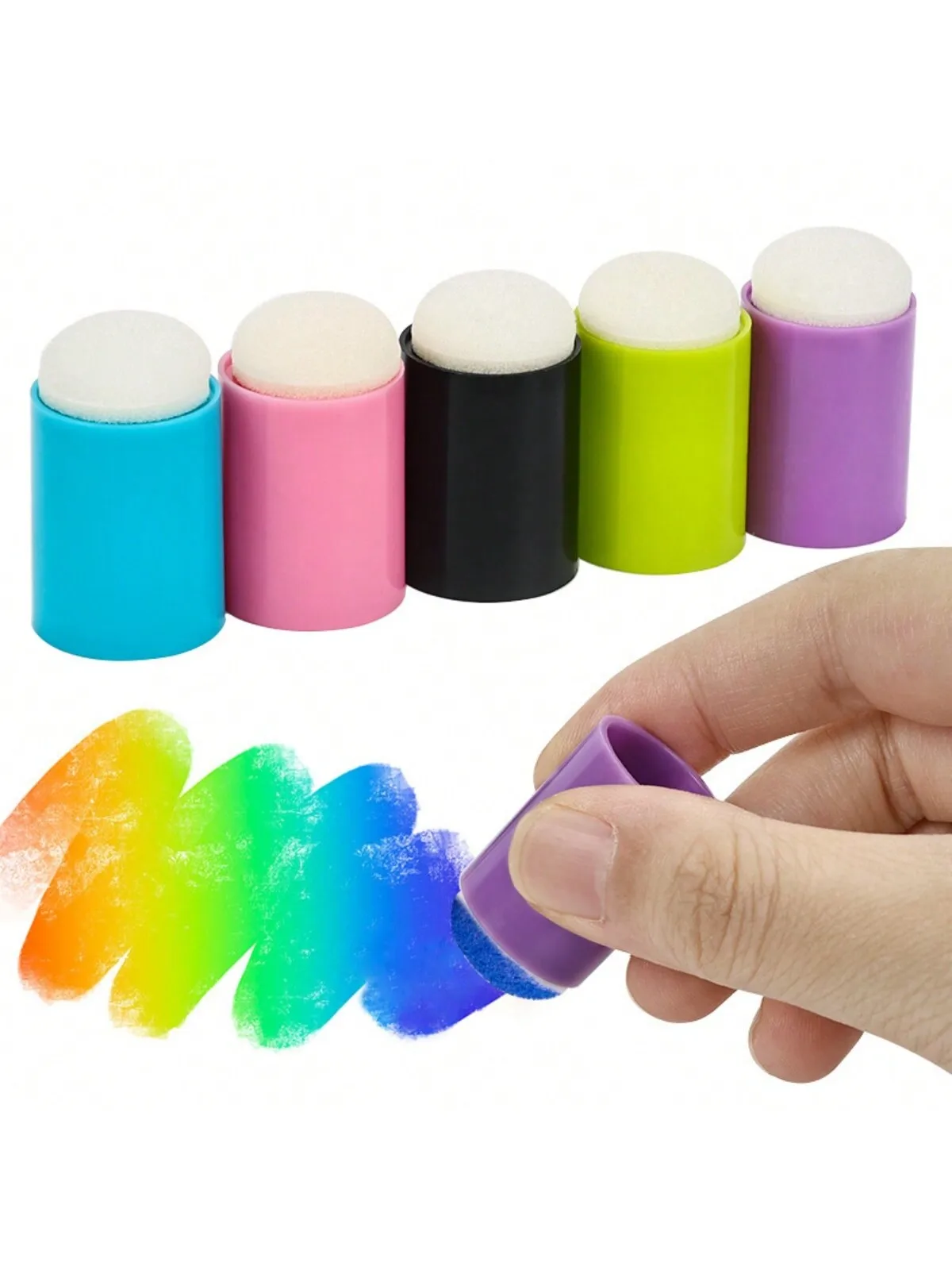 10-PCS-Nail-Tools-Sponge-Smudge-Nail-pen-Sponge-round-head-Paint-Smudge ...