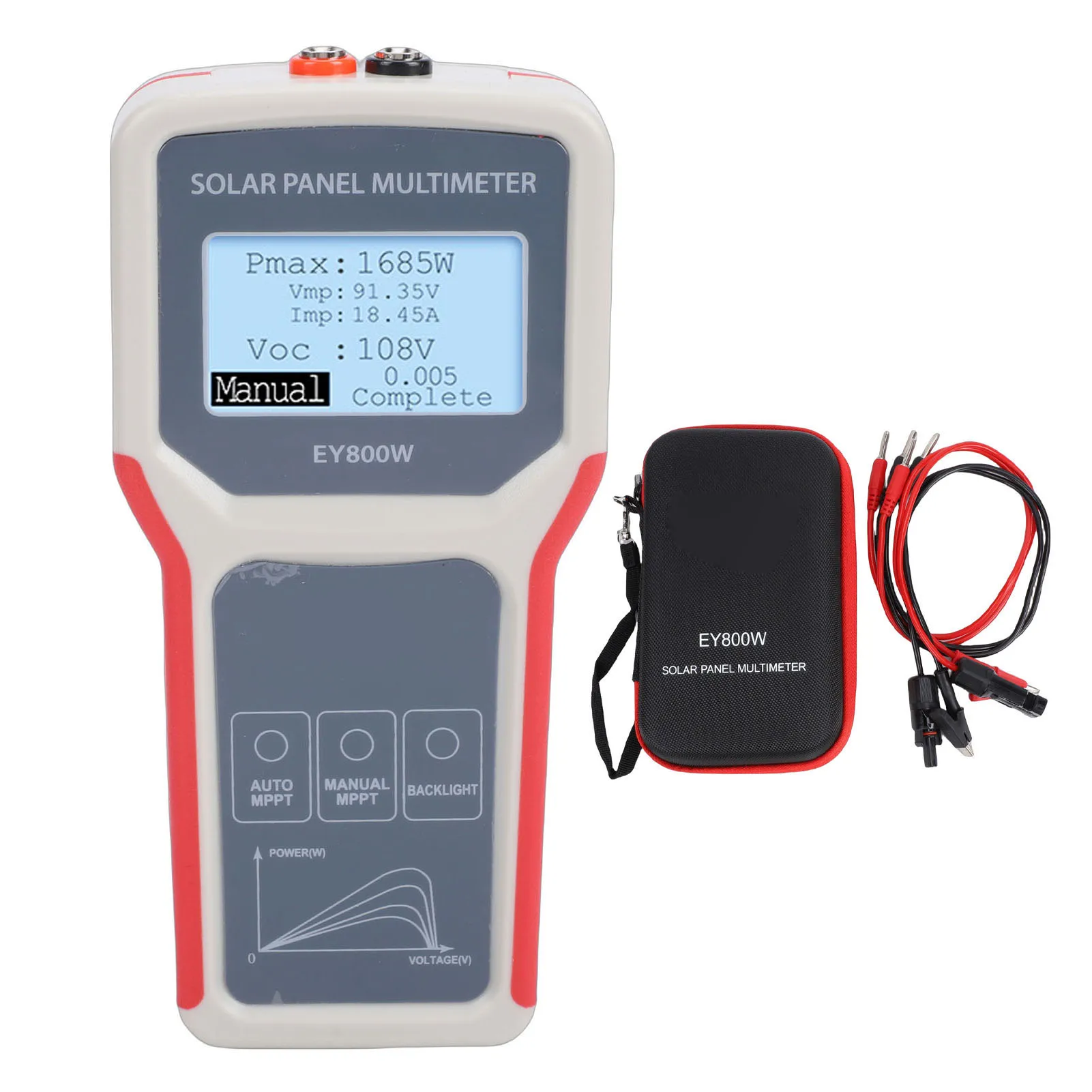 Solar Panel Tester 5-800W 12-60V 0-35A LCD Display MPPT Photovoltaic ...