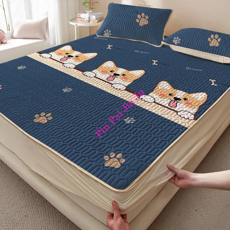 New-Summer-Latex-Ice-Mat-Bed-Mattress-Cover-Cartoon-Mattress-Pad-Air ...