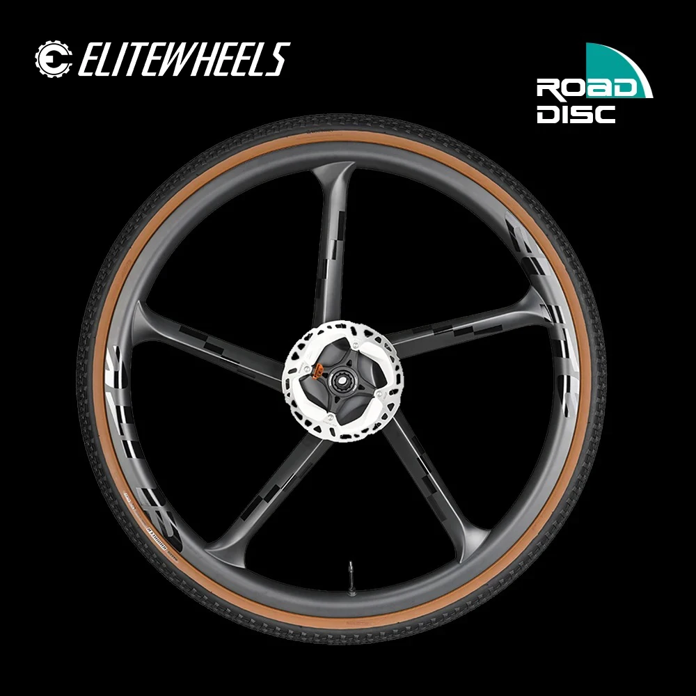 ELITEWHEELS-Road-Disc-Gravel-Five-Spoke-Carbon-Wheelset-Trail-Cross ...
