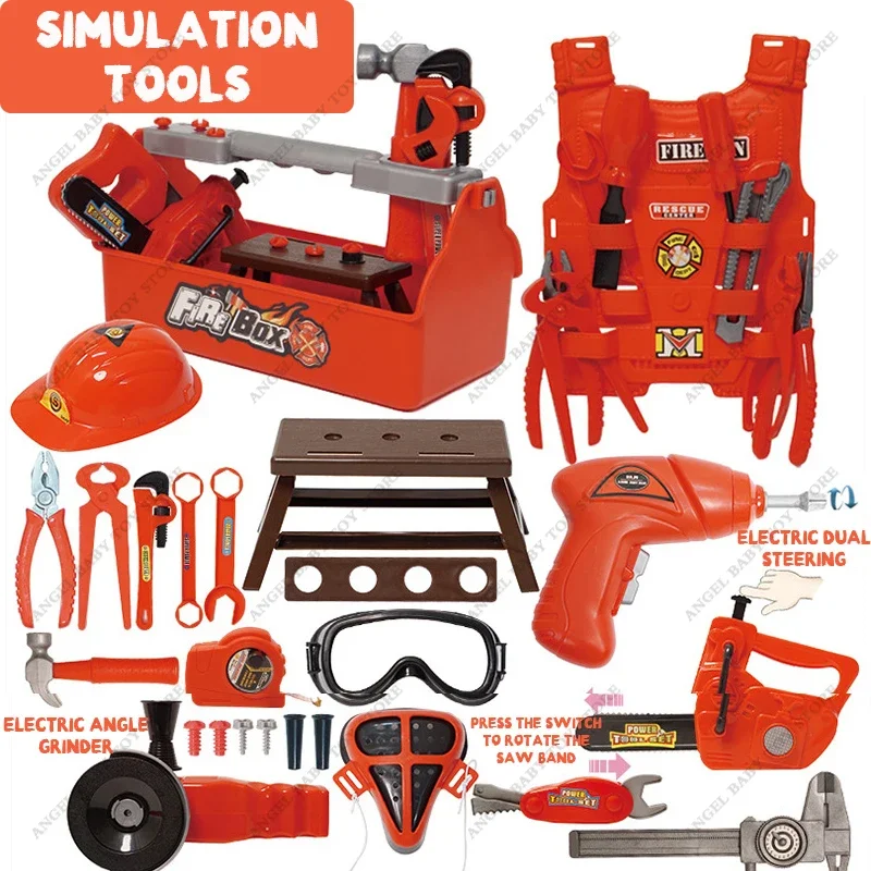 Toolbox-Toy-Set-Pretend-Play-Early-Education-Engineer-Simulation-Repair ...