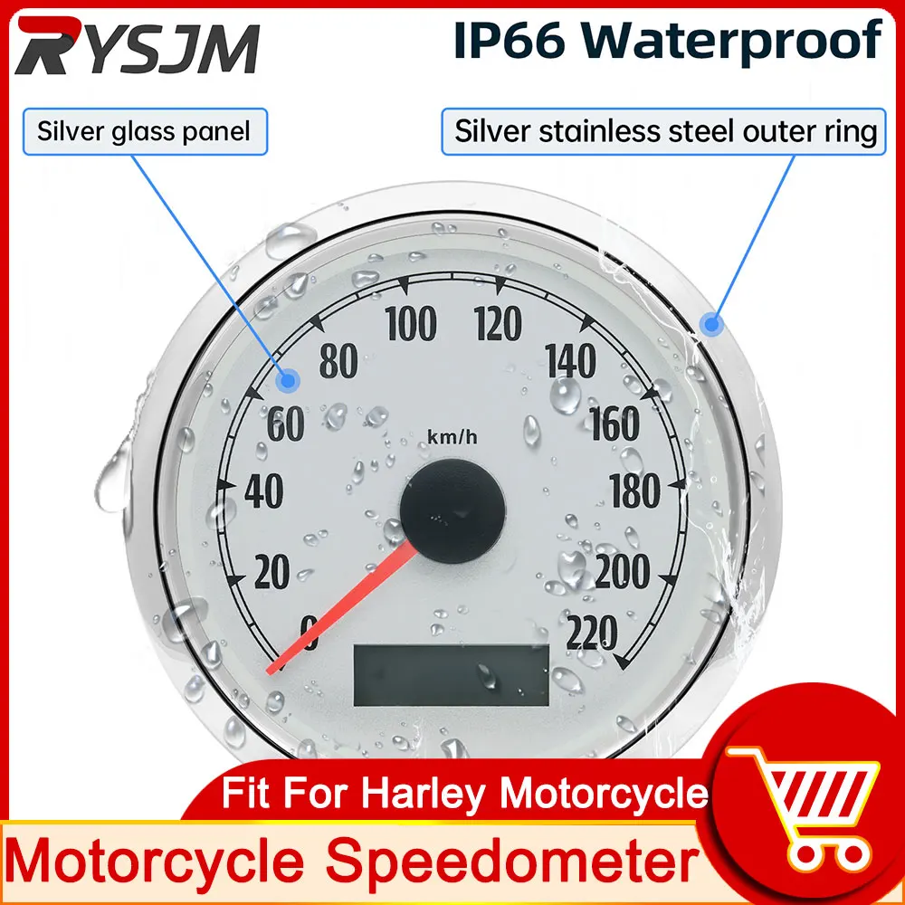 Veloc-metro-GPS-impermeable-para-motocicleta-Harley-medidor-de ...