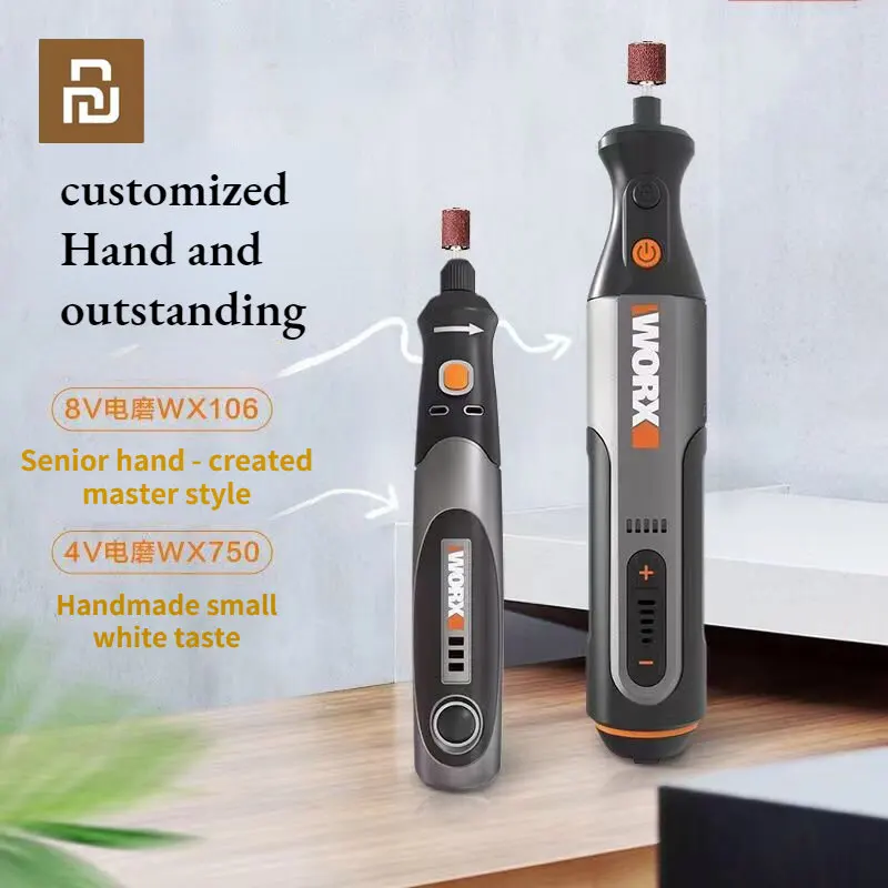 Xiaomi herramienta rotativa Worx 4V/8V, Cargador USB, WX106/WX750, inalámbrico, Mini grabado ...