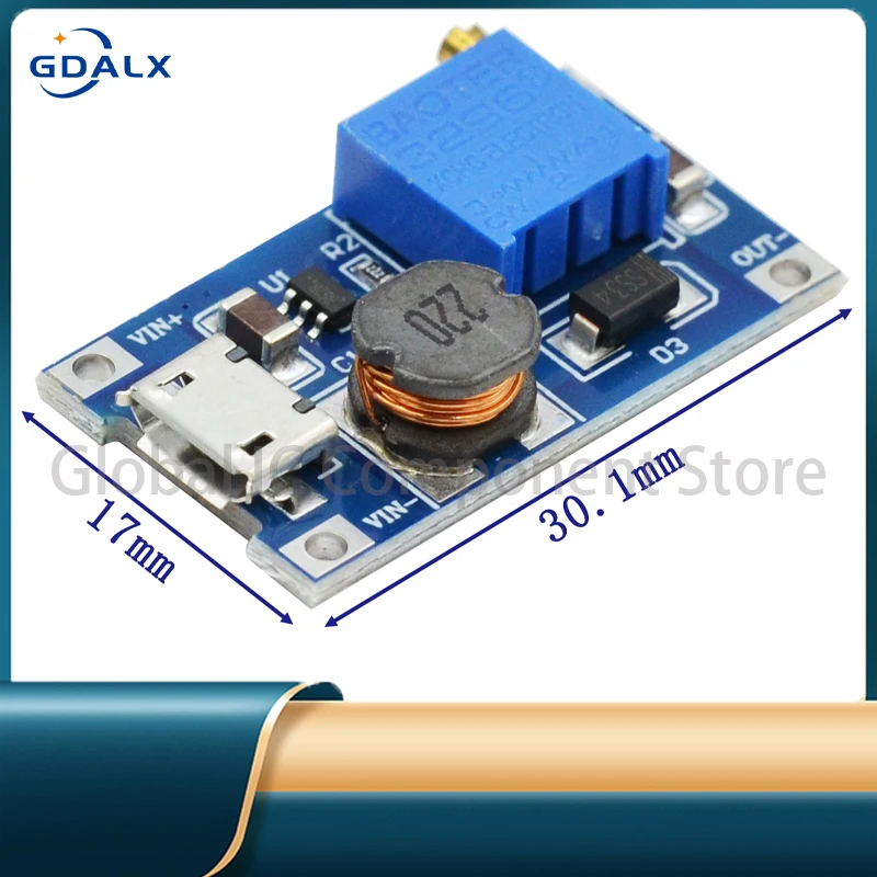2a-Booster-Plate-DC-DC-Boost-Module-Wide-voltage-input-2-24V-liter-5-9 ...