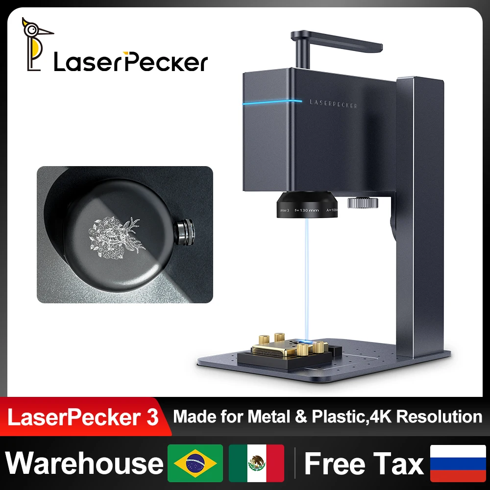 Laserpecker Metal and Plastic Laser Engraver, LaserPecker 3 DIY ...