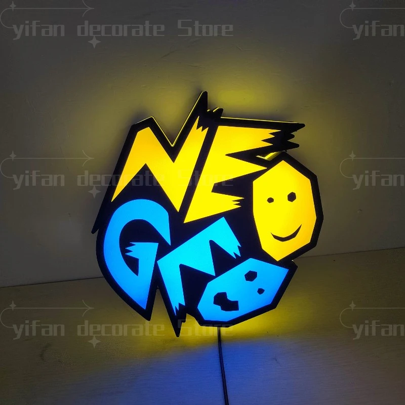 Juego-personalizado-Neo-Geo-Logo-LED-Nightlight-3D-Print-Desktop-Room ...