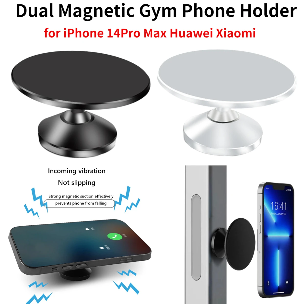 Magnetic-Car-Phone-Holder-Mobile-Cellphone-Mount-360-Rotatable-Walls ...