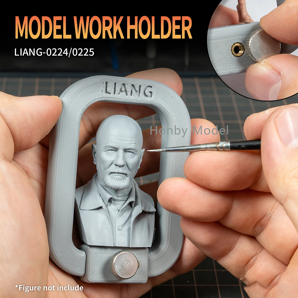 Model Work Holder Painting Handle Soldier Figure Head Carving Hobby ...