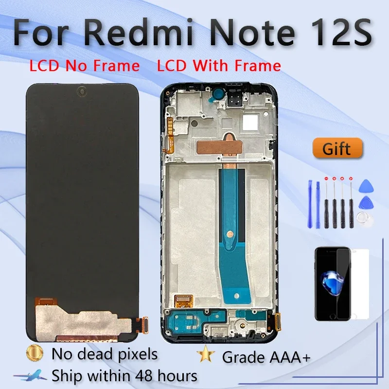 OEM-LCD-para-Xiaomi-Redmi-Note-12S-6-43-Display-Tela-do-painel-de-toque ...