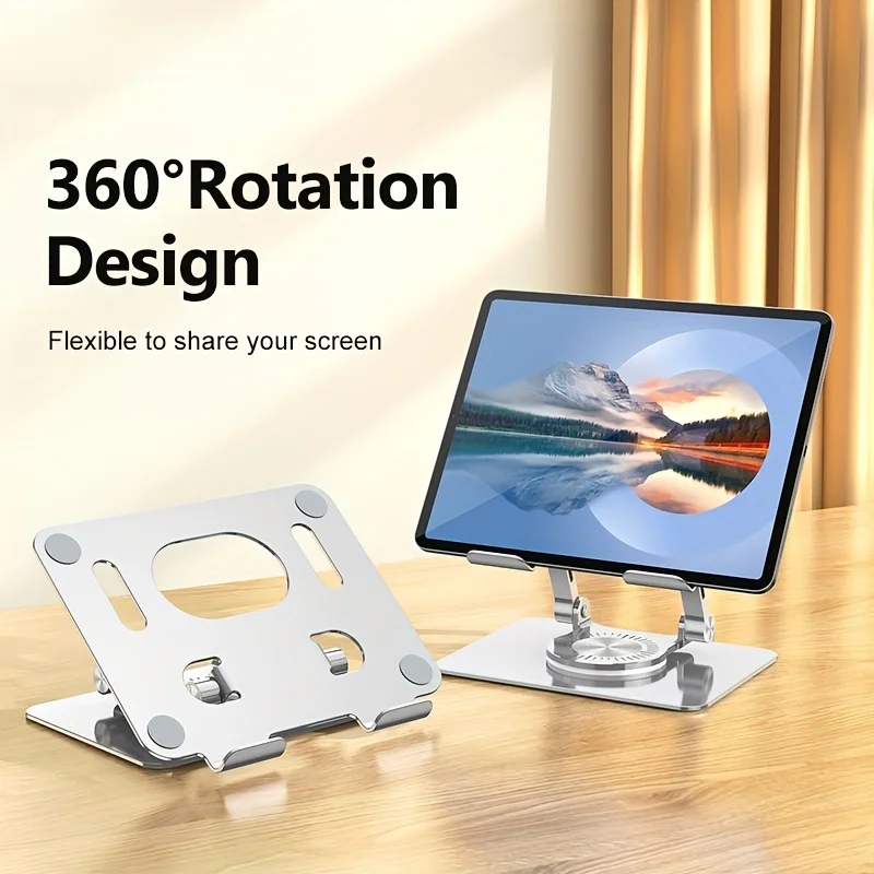 360-Rotation-Tablet-Stand-for-iPad-Adjustable-Foldable-Tablet-Holder ...