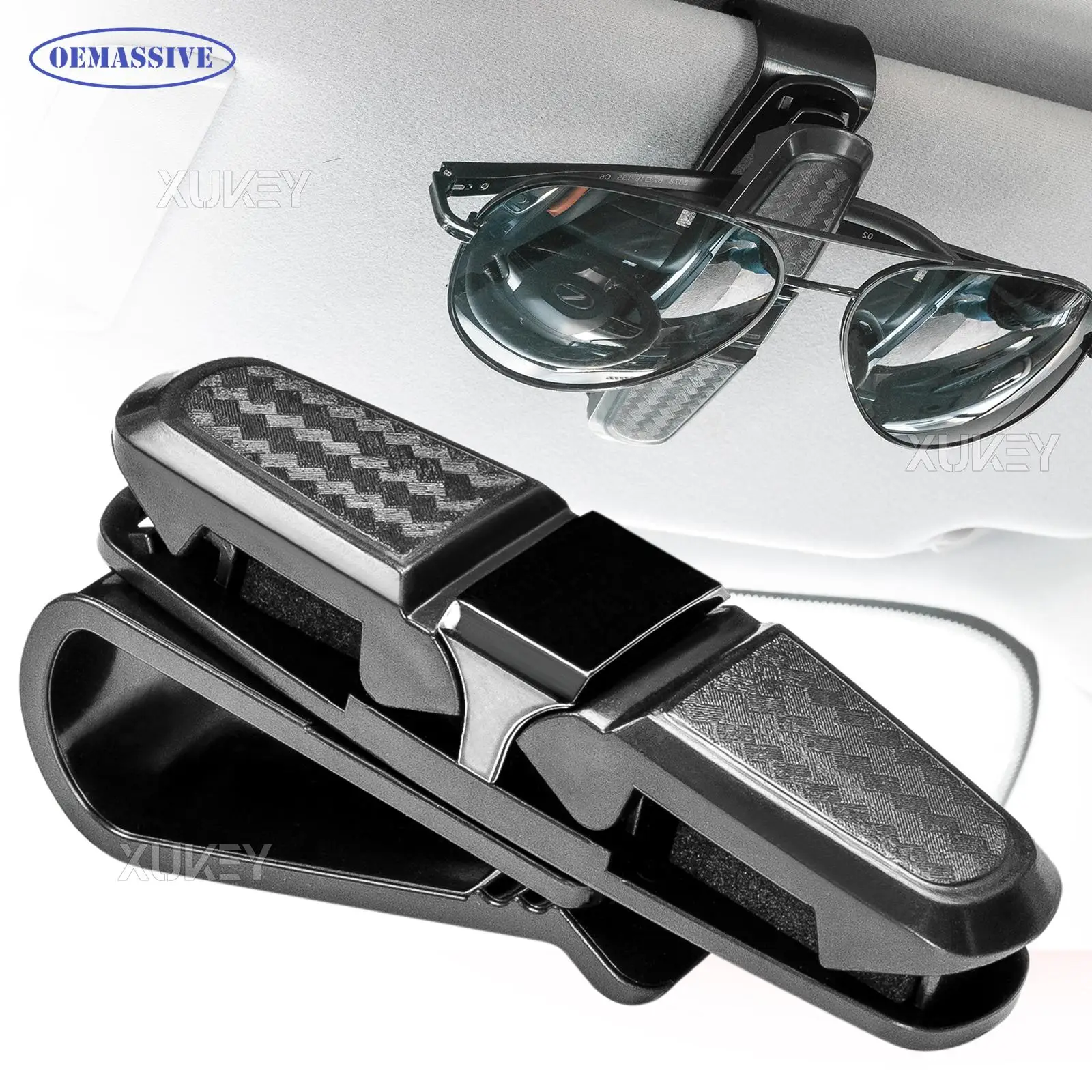 OEMASSIVE-Auto-Sun-Visor-Glasses-Fastener-Clip-Holder-For-Sunglasses ...