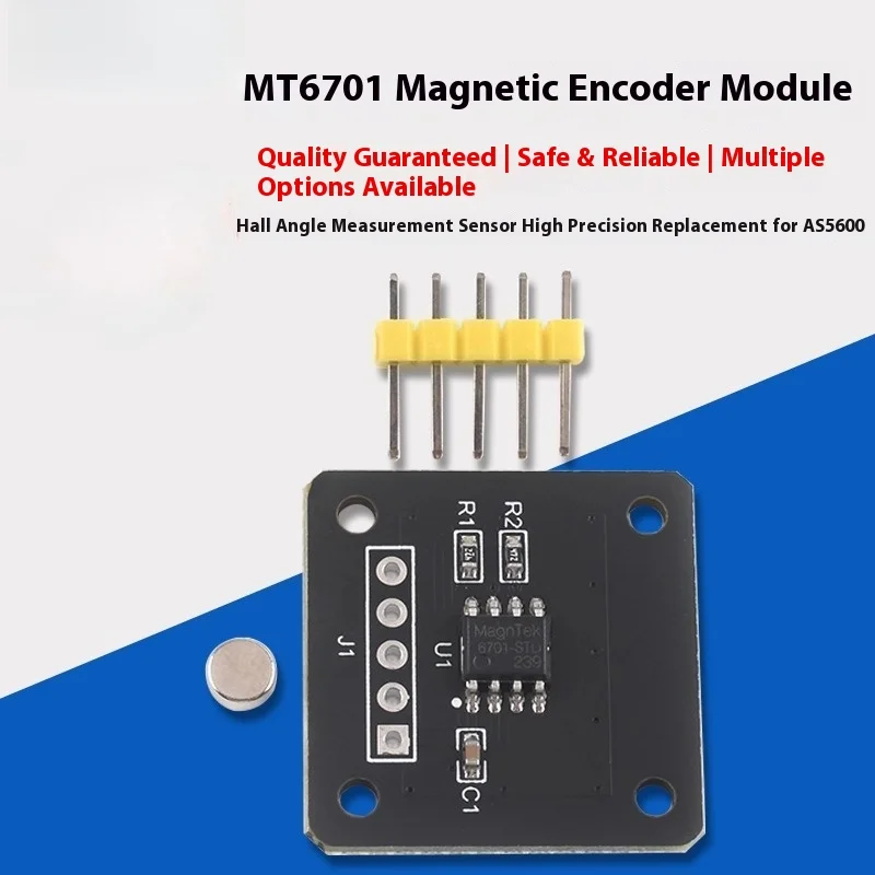 MT6701 Magnetic Encoder 14bit High Precision Angle Sensor Module ...