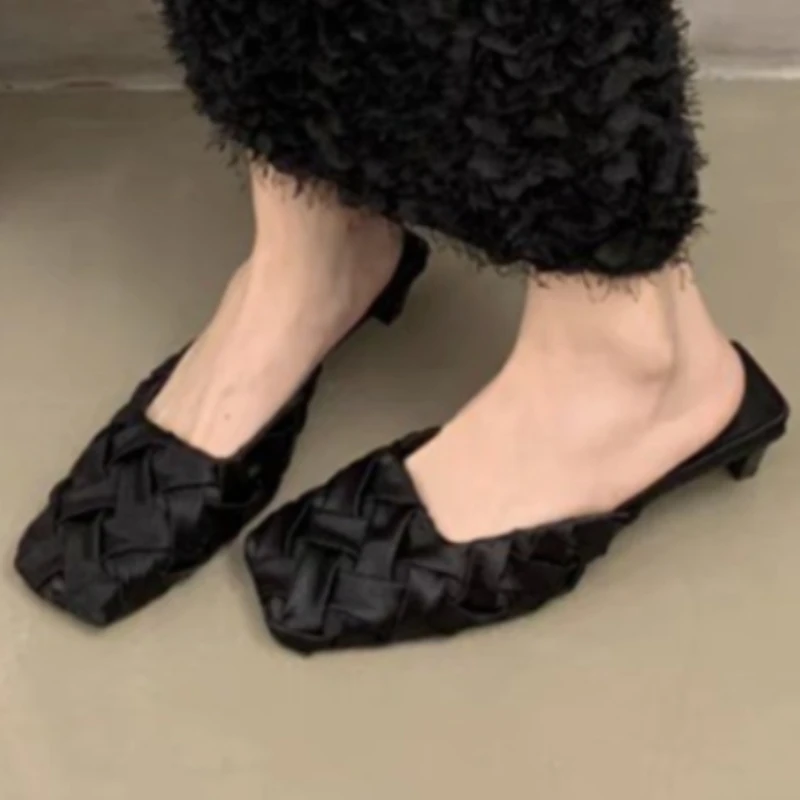 new-Autumn-Women-Mules-Slippers-Fashion-Shallow-Slip-On-Heel-Slides ...