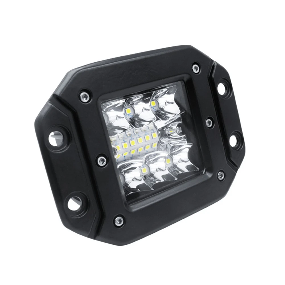 Car-LED-Work-Light-Flush-Mount-Bar-OffRoad-12V-24V-Spot-Flood-LED-Light ...