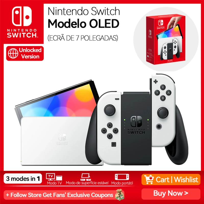 Nintendo Switch Oled Model White Set 7 Inch Colorful Screen Joy Con ...