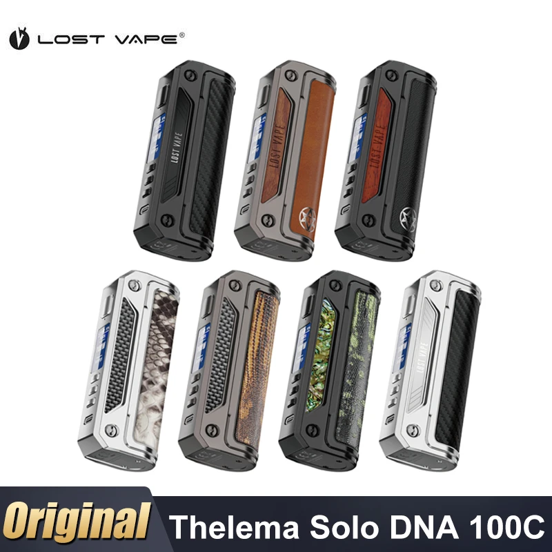 Original Lostvape Thelema Solo Dna 100c Mod 100w Vape Fit 21700/18650 Battery Lost Vape E ...