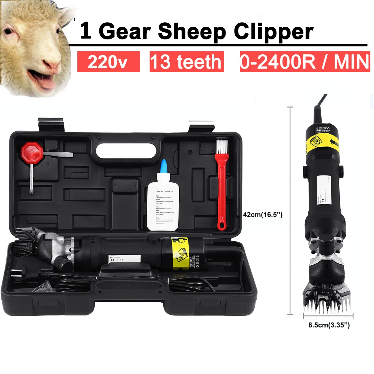 690W-6-Speed-Electric-Sheep-Clipper-Pet-Hair-Shearing-Kit-Shear-Wool ...