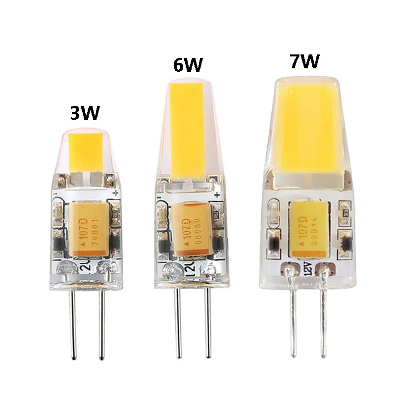 ACDC12v G4 COB LED Bulb 3w 6w 7w 1505 1508 COB Lamp Spotlight 3000k ...