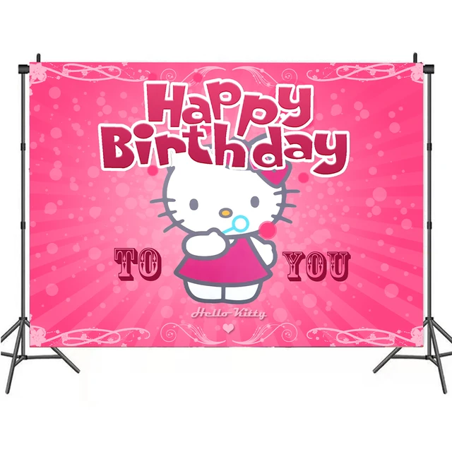 Hello Kitty Birthday Background