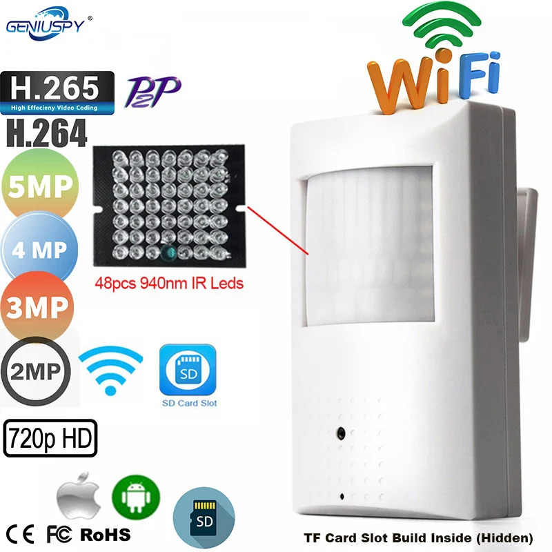 H-265-H-264-WIFI-1080P-4MP-5M-Wireless-PIR-Mini-IP-Camera-940nm-IR ...