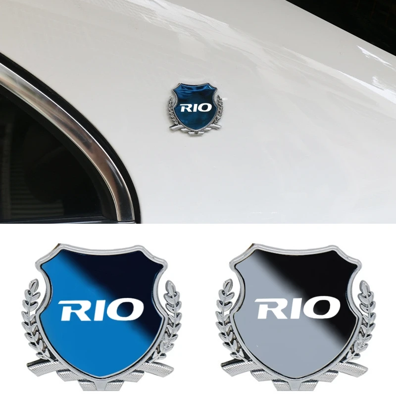 Metal-Car-Trunk-Window-Side-Emblem-Badge-Decal-Sticker-For-KIA-RIO-2-3 ...