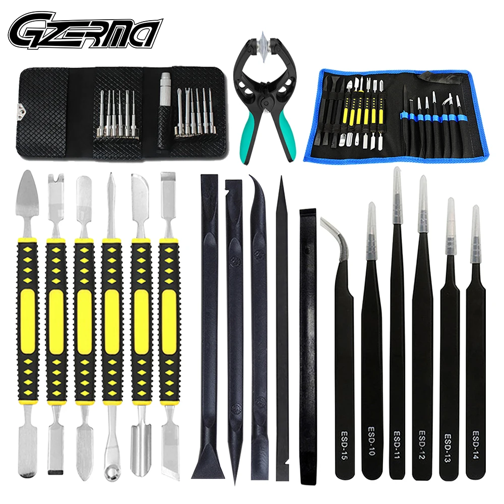 Professional-Mobile-Phone-Repair-Tools-Kit-With-Spudgers-Screen-Pry ...