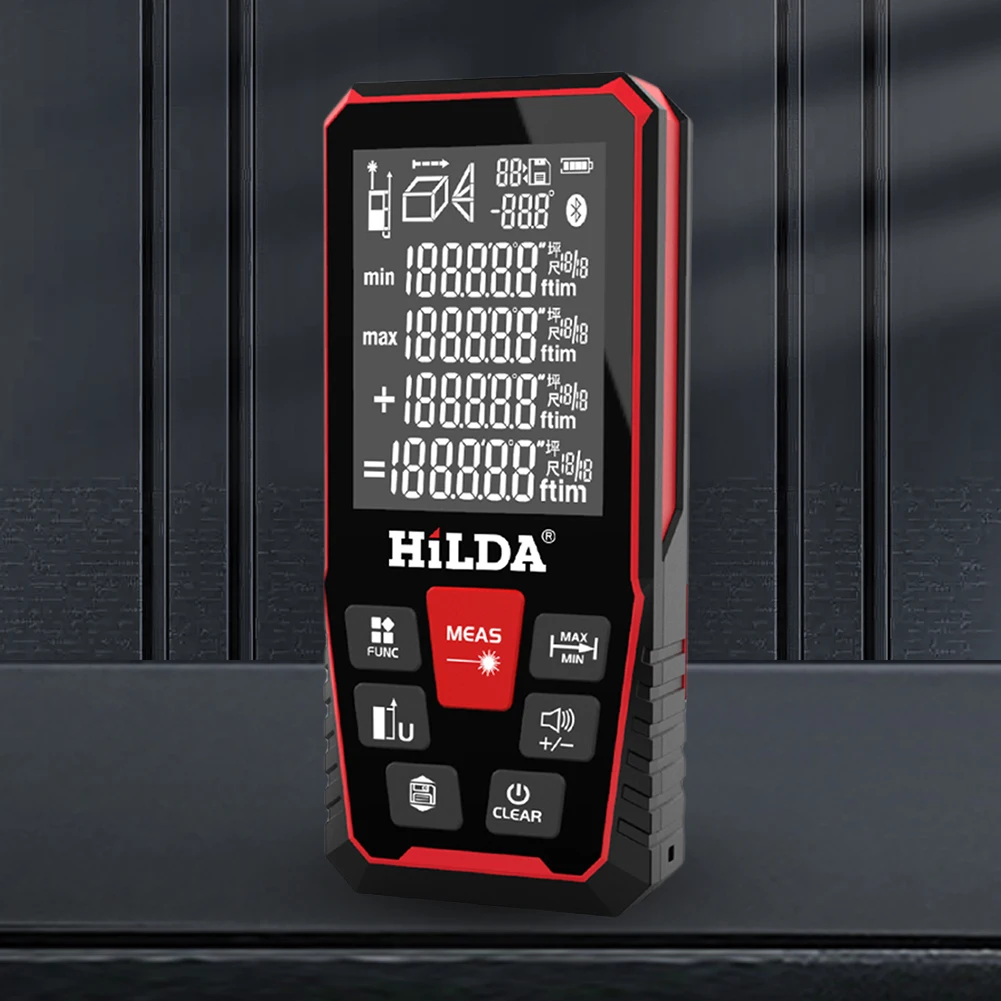 HILDA-100-120M-Laser-Rangefinder-Distance-Meter-Finder-Building-Measure ...