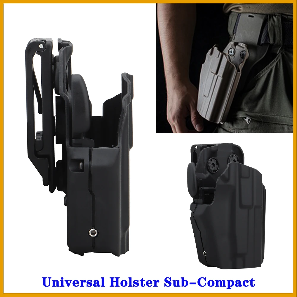Quick Release Universal Holster Sub-Compact Adjustable Back Clip Gun ...