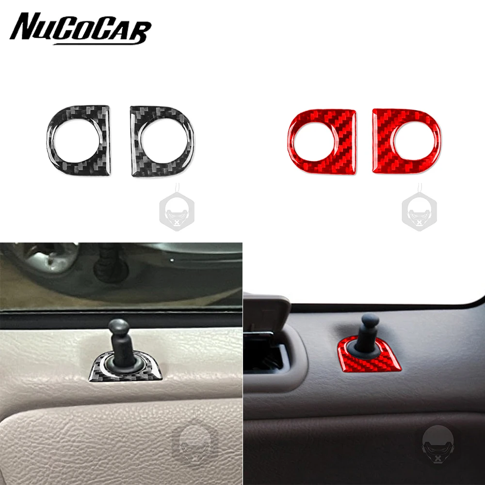 For-Dodge-Caravan-2001-2007-Carbon-Fiber-Front-and-rear-door-lock-rings ...