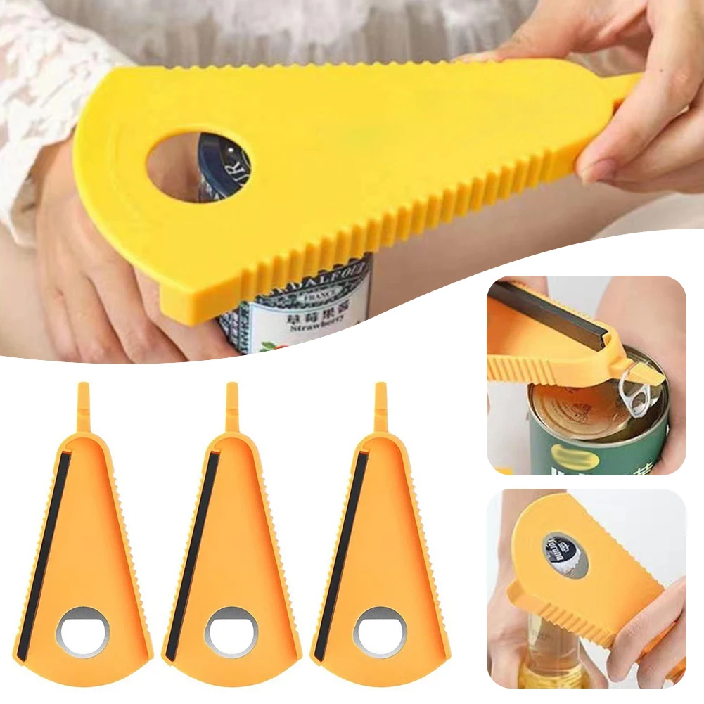 Multi-Purpose Can Opener Portable Plastic Jar Bottle Opener Non-Slip ...