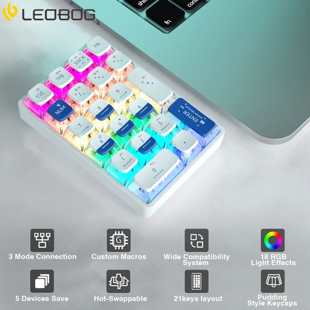 LEOBOG-Pav-num-rique-Bluetooth-K21-clavier-num-rique-m-canique-clavier ...