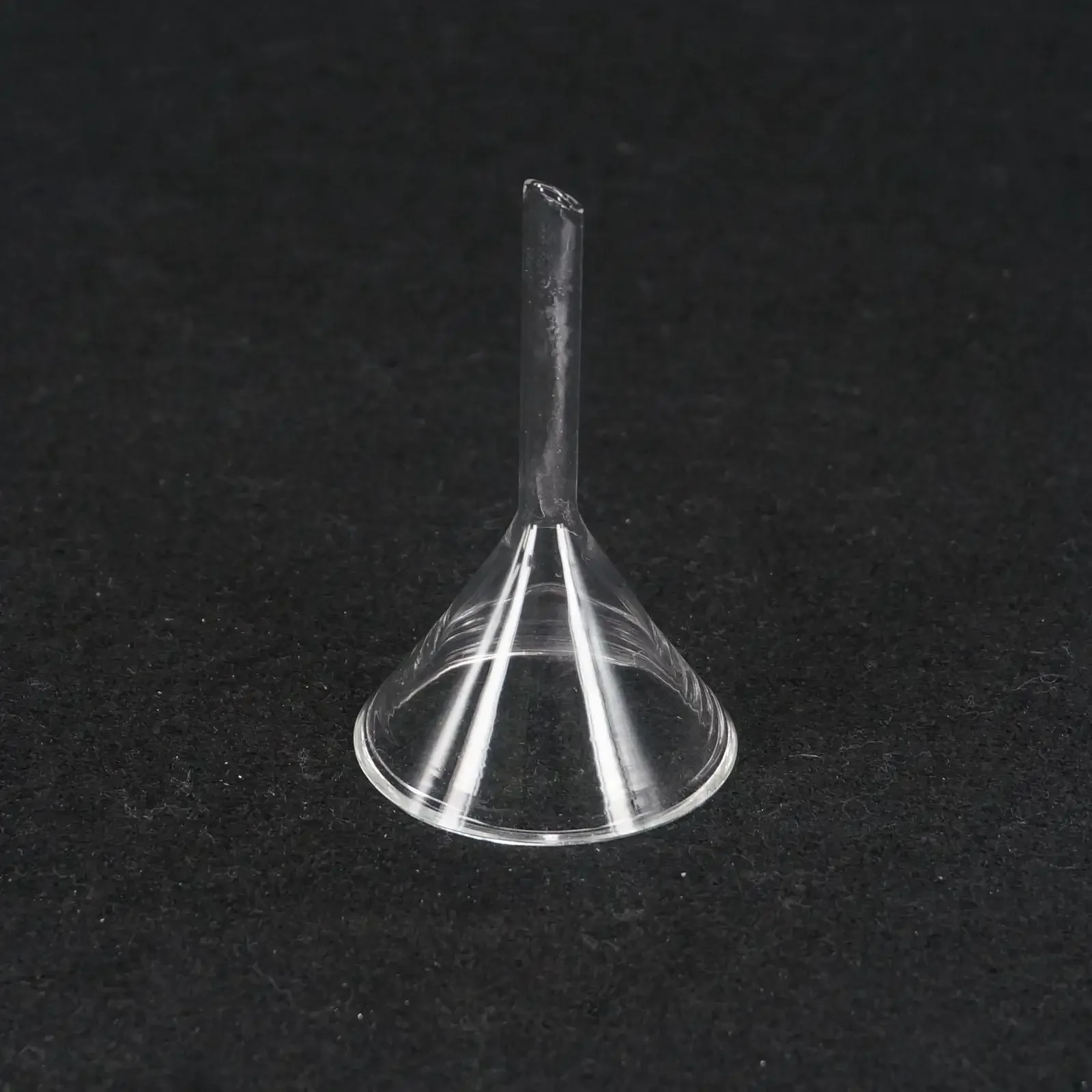 50mm Miniature Lab Glass Funnel Borosilicate Glassware Triangle Funnel ...