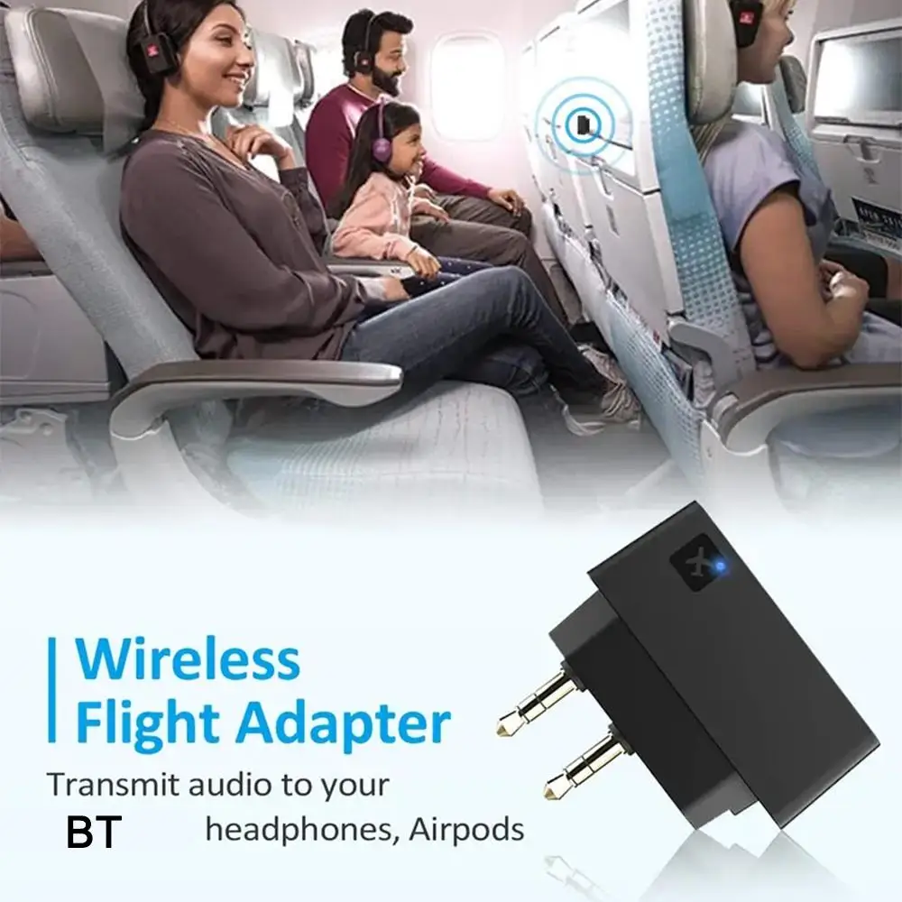 Bluetooth-5-0-Airplane-Transmitter-With-3-5-Mm-Jack-Audio-Adapter ...