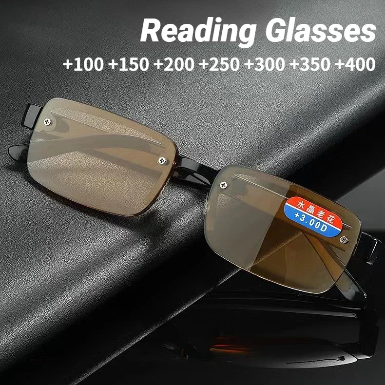 Half-frame-Reading-Glasses-Mens-Natural-Original-Stone-Presbyopia ...