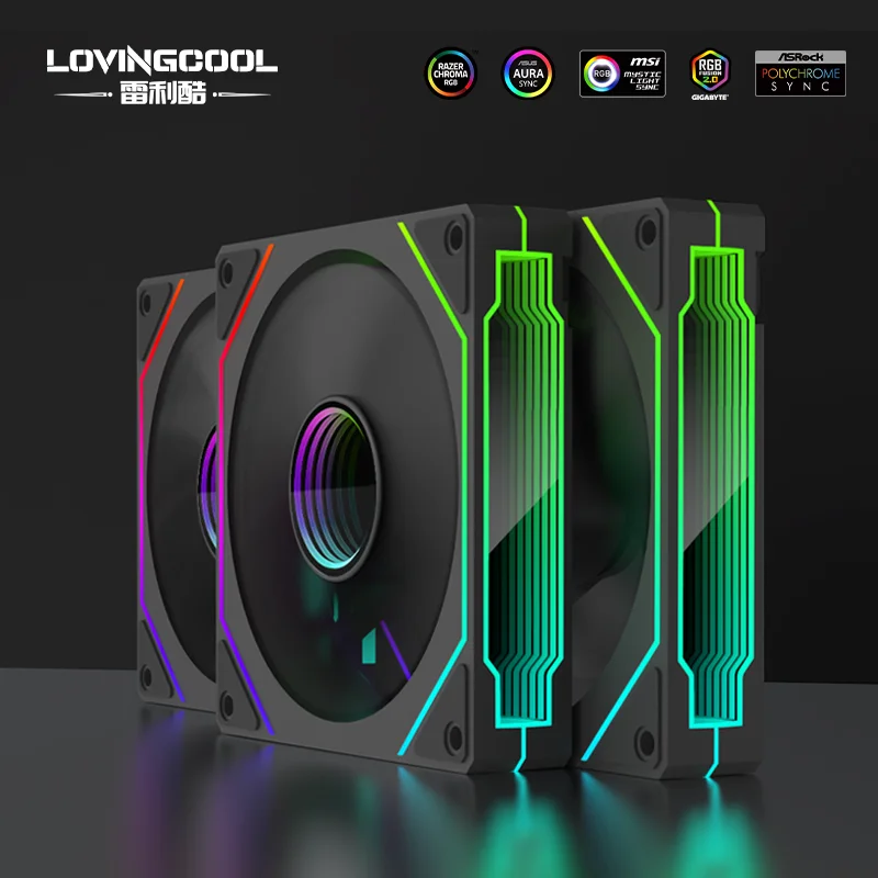 LOVING-COOL-Ventilador-da-caixa-do-computador-Venturi-reverso-PC-120mm ...